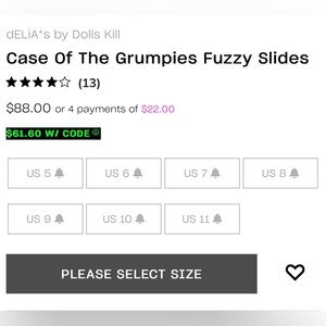 Dolls Kill | Shoes | Dolls Kill Case Of The Grumpiesfuzzy Slides | Poshmark